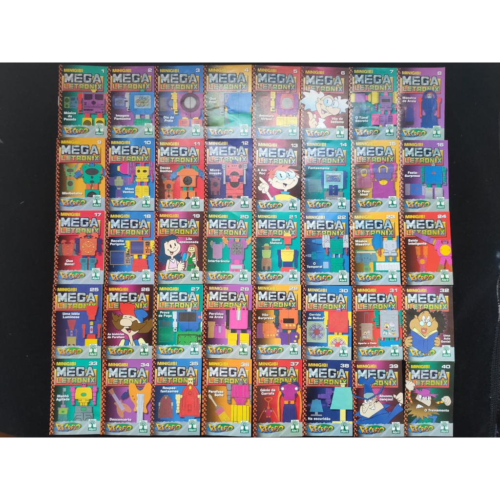 Mega Letronix - Mini Gibis - Coleção Completa (Recreio 2002) | Shopee ...