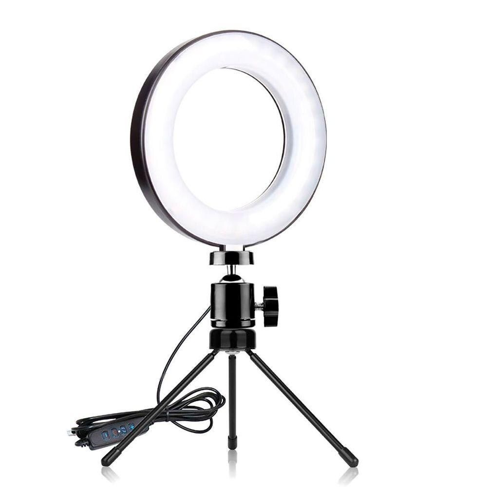 Ring light 6 polegadas / 6 cm com Tripé de Mesa | Shopee Brasil