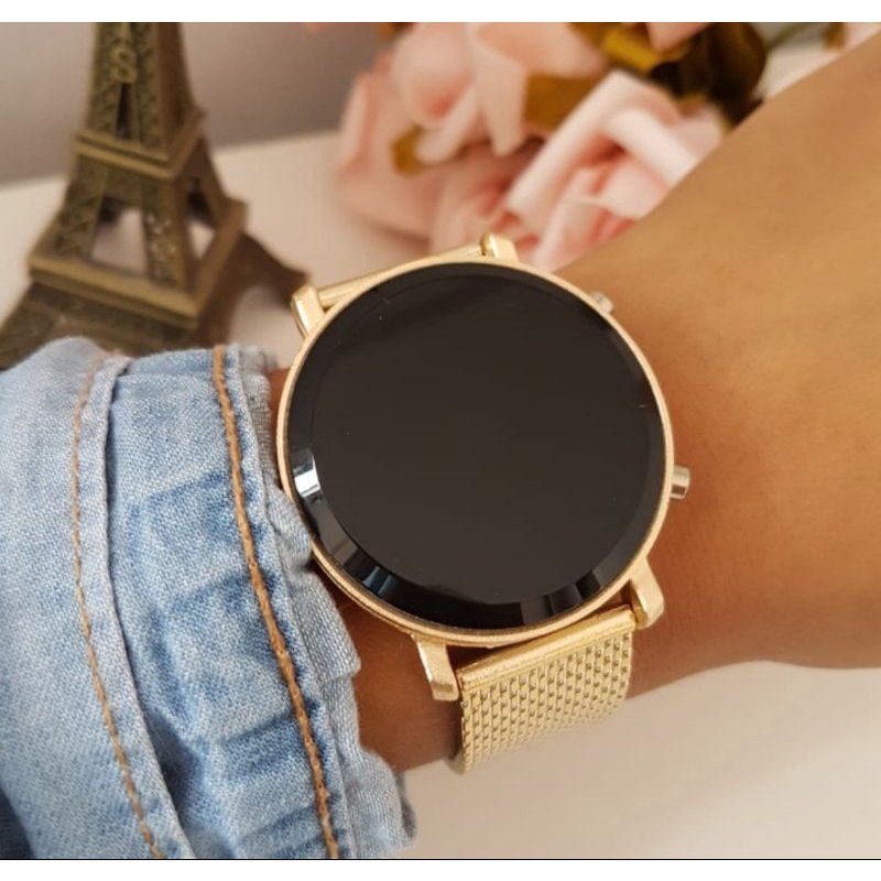 Relógio Feminino Digital de Led Redondo | Shopee Brasil