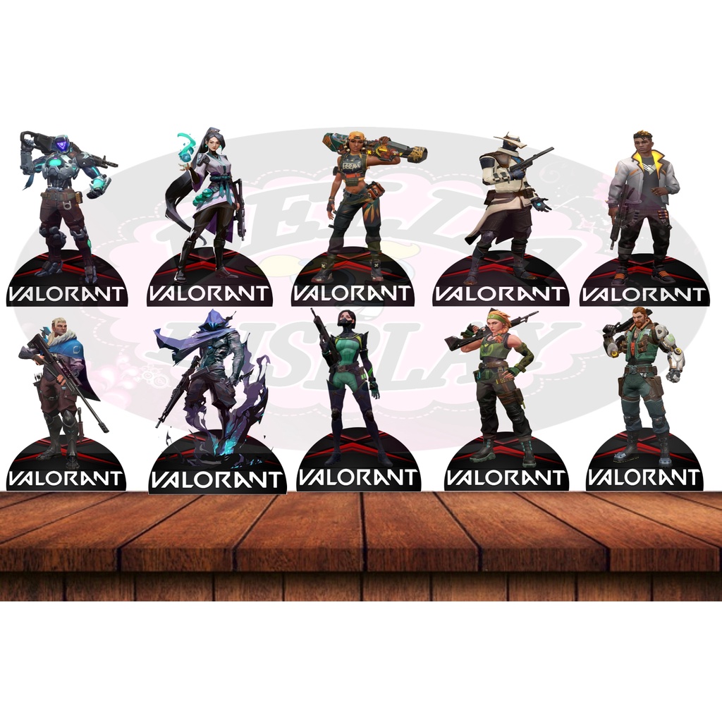 Valorant kit display de festa 10 peças 20cm | Shopee Brasil