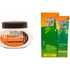 Bronzeadores Rayito em pomada + creme original | Shopee Brasil