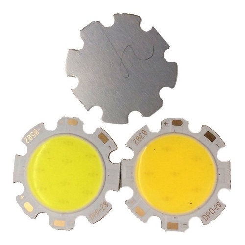 Chip Led Cob Epistar 28mm 12w Branco Quente 1080 Lumens Luz | Shopee Brasil