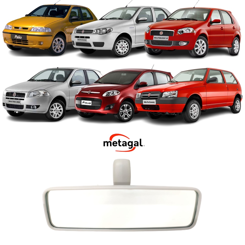 Retrovisor Interno Fiat Palio Uno Mobi Strada Punto Linea Bravo Siena 2001 2002 2003 2004 2005 ...