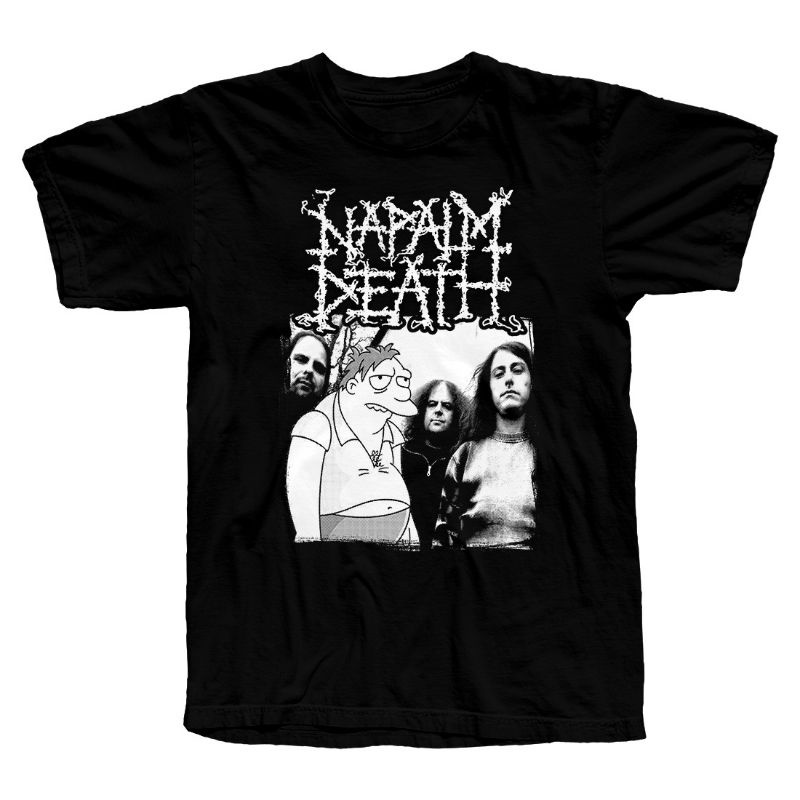 Camiseta Napalm Death Simpsons Brutal Truth Grindcore Cannibal Corpse ...
