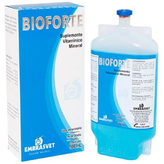 Bioforte 500ml - Promotor De Engorda / Vitamínico/ Bovinos - Embrasvet ...