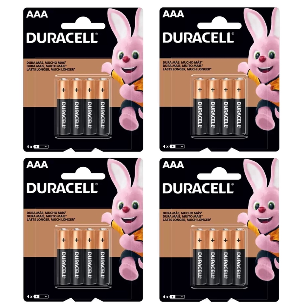 Pilhas AAA Palito Duracell Alcalina Tipo modelo Comum Cilindrico Normal ...