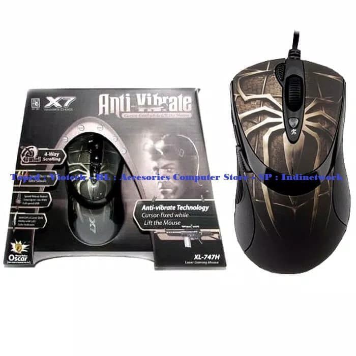 Mouse Gaming Original A4Tech X7 XL-747H Macro T2M9 | Shopee Brasil