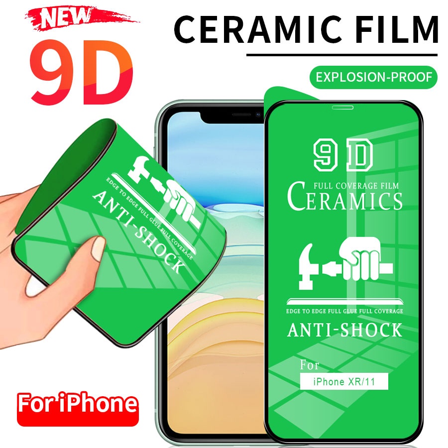 Película Cerâmica 9d 3d Iphone Gel Hidrogel Flexível 11 12 13 14 Pro