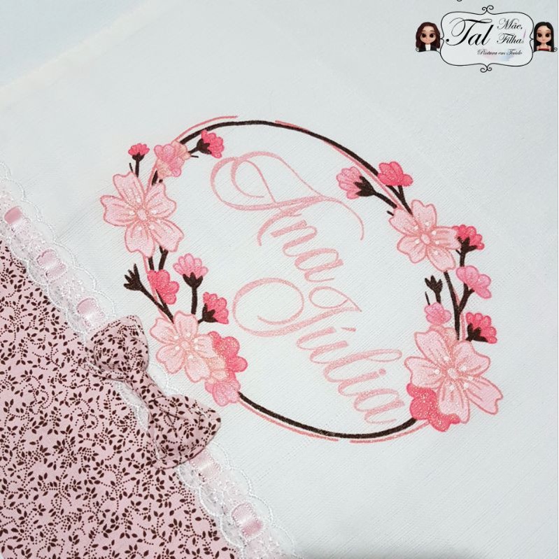 Fralda de Boca Personalizada com tecido duplo dobrado | Shopee Brasil