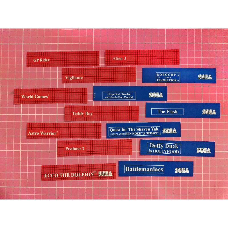 3 label (etiqueta) auto adesiva para master system | Shopee Brasil