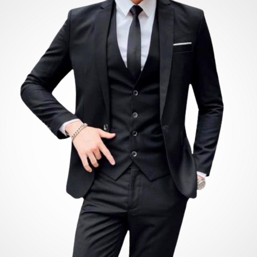 Kit Terno Social Masculino Premium Promoção Paletó+Calça+Colete ...