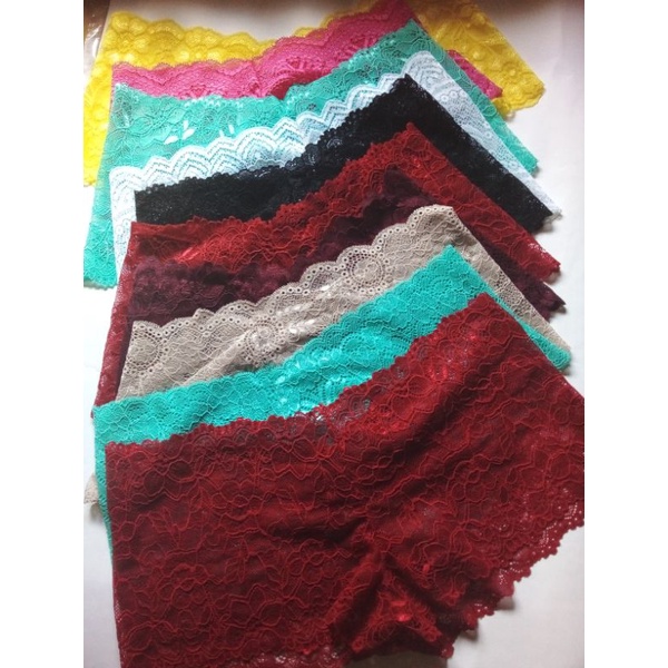 KIT COM10 CALCINHA CALESON SHORTINHO RENDA. | Shopee Brasil
