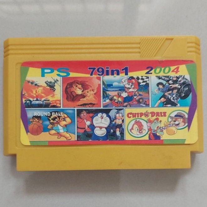 Fita Cartucho 79 em 1 Polystation Nintendinho Nes 8 Bits 60 Pinos. 79 ...