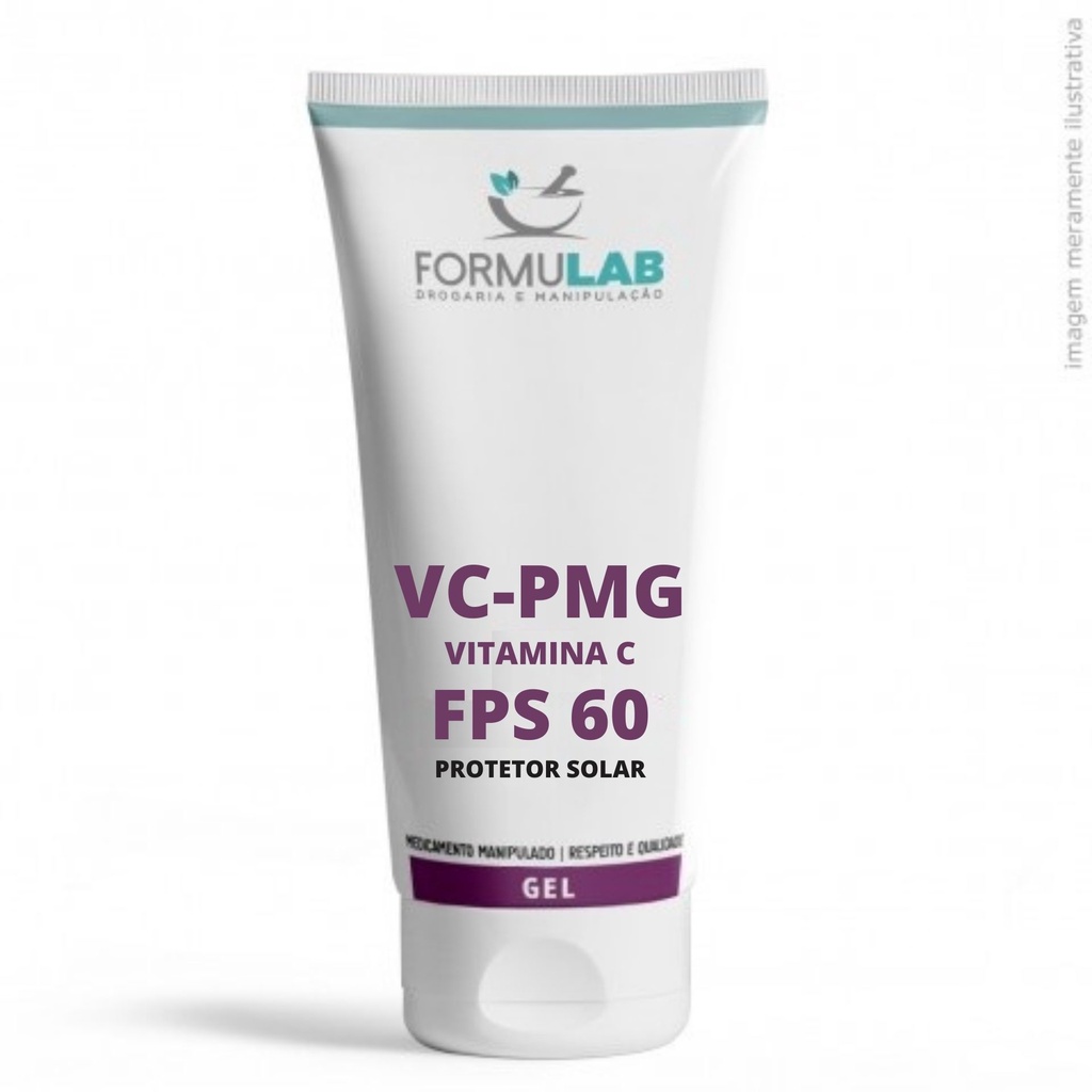 Vitamina C (VC-PMG) 2% - Protetor Solar FPS 60 - Toque Seco 60 Gramas ...
