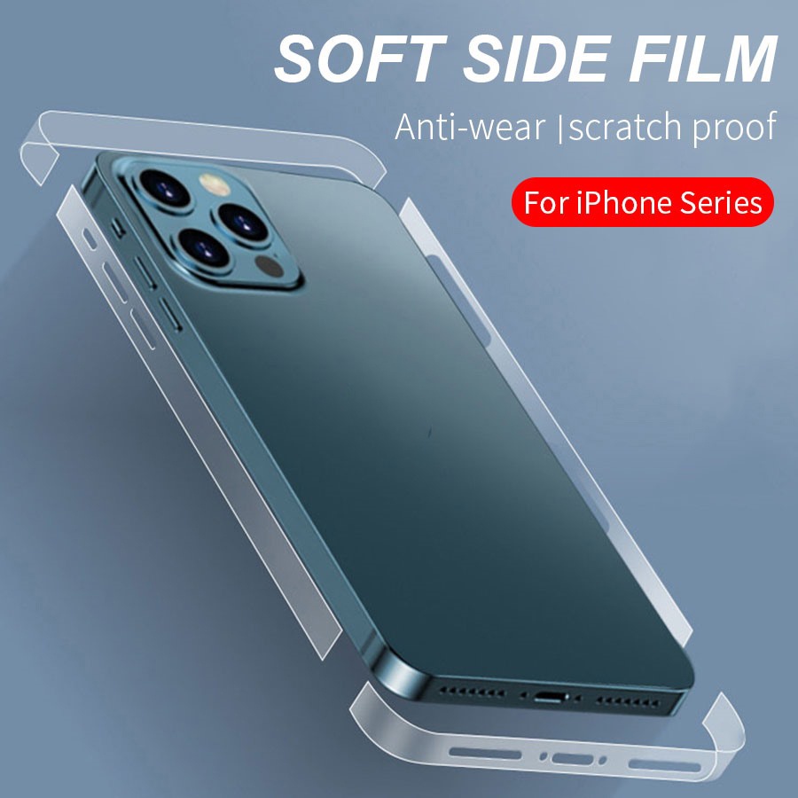 Película De Proteção Hd Fosca Borda Lateral Para iPhone 16 Pro Max 15 ...