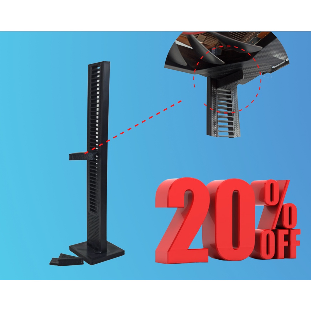 Suporte Para Placa Vídeo Gpu Ajustável Horizontal | Shopee Brasil