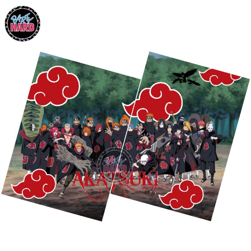 Painel Akatsuki - party decor | arte para quadro | Shopee Brasil