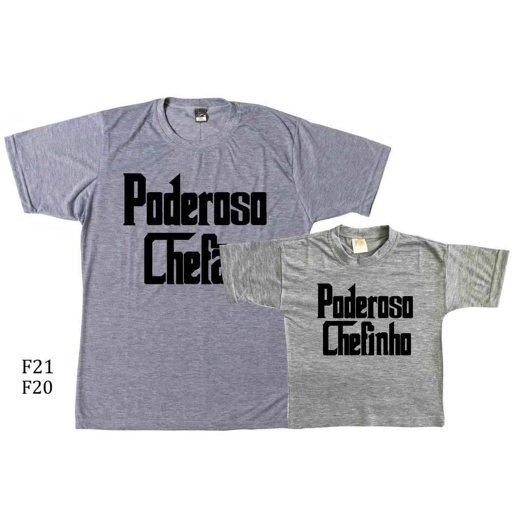 Pai E Filho Cinza Poderoso Chefao Poderoso Chefinho F20 | Shopee Brasil