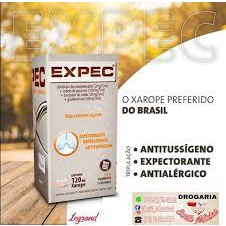 EXPEC 120 ML XAROPE - EXPECTORANTE - ANTIALÉRGICO - ANTITUSSÍGENO | Shopee Brasil
