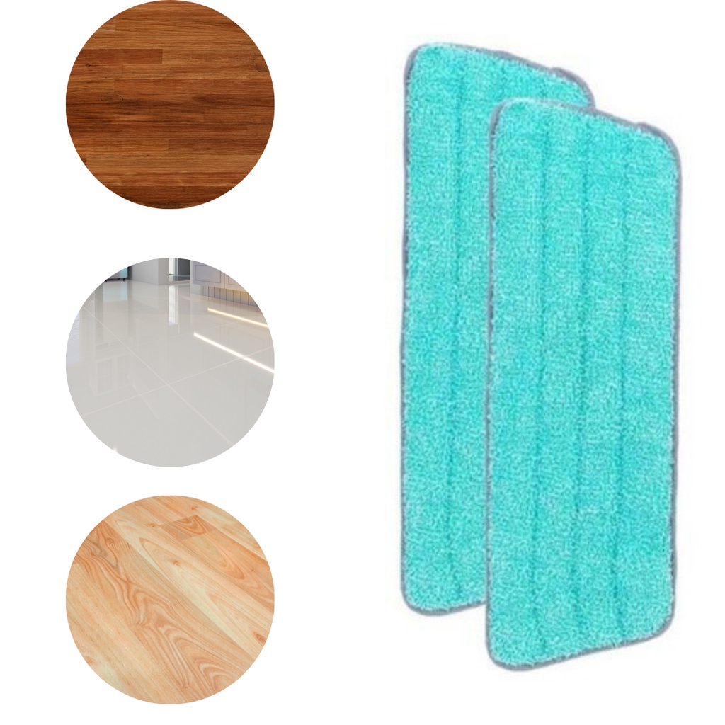 Kit Dois Refil Mop Spray Limpa Piso Azuleijo | Shopee Brasil