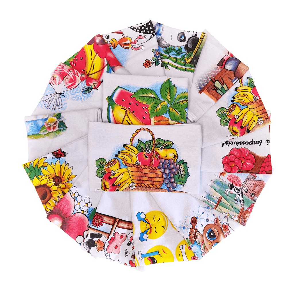 Kit 10 Panos De Prato Branco 100% Algodão 44 x 66 cm Copa Cozinha ...