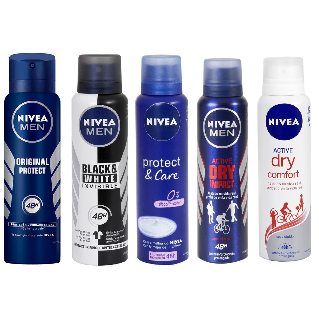 Desodorante Aerosol Nivea Antitranspirante 150ml Diversas Fragrâncias ...