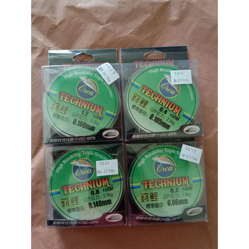 Linha De Pesca Orca Techium | Shopee Brasil