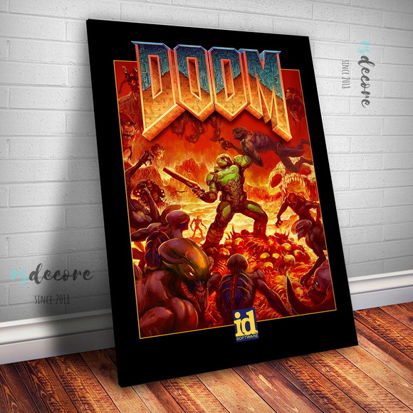 Placa Decorativa Do Game Doom A4 | Shopee Brasil