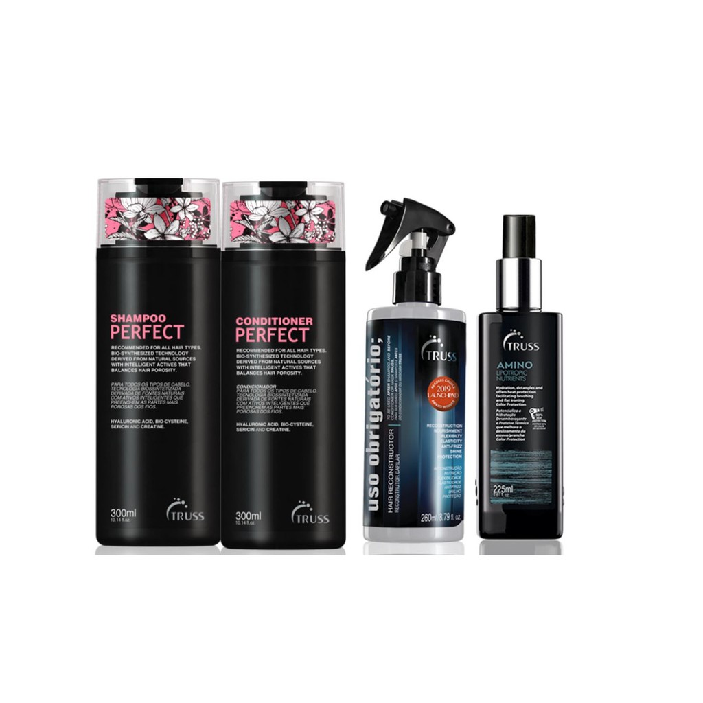 Truss Perfect Shampoo e Condicionador e Amino e Uso Obrigatório ...