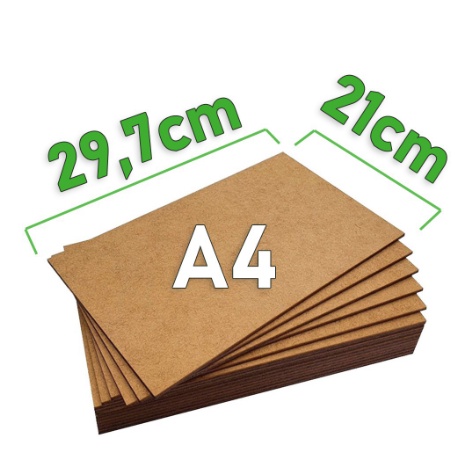 Chapa Mdf Cru 3mm Placas Decorativas 21 X 29,7 Cm Formato A4 | Shopee Brasil