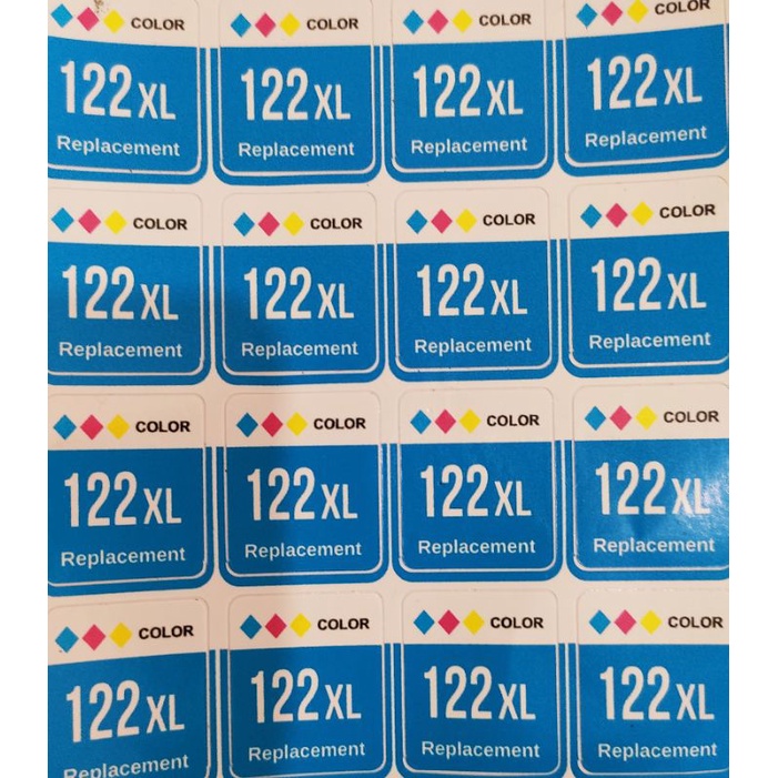 Etiqueta Cartucho Jato De Tinta 122 xl colorido Pct. 50 Unidades a ...