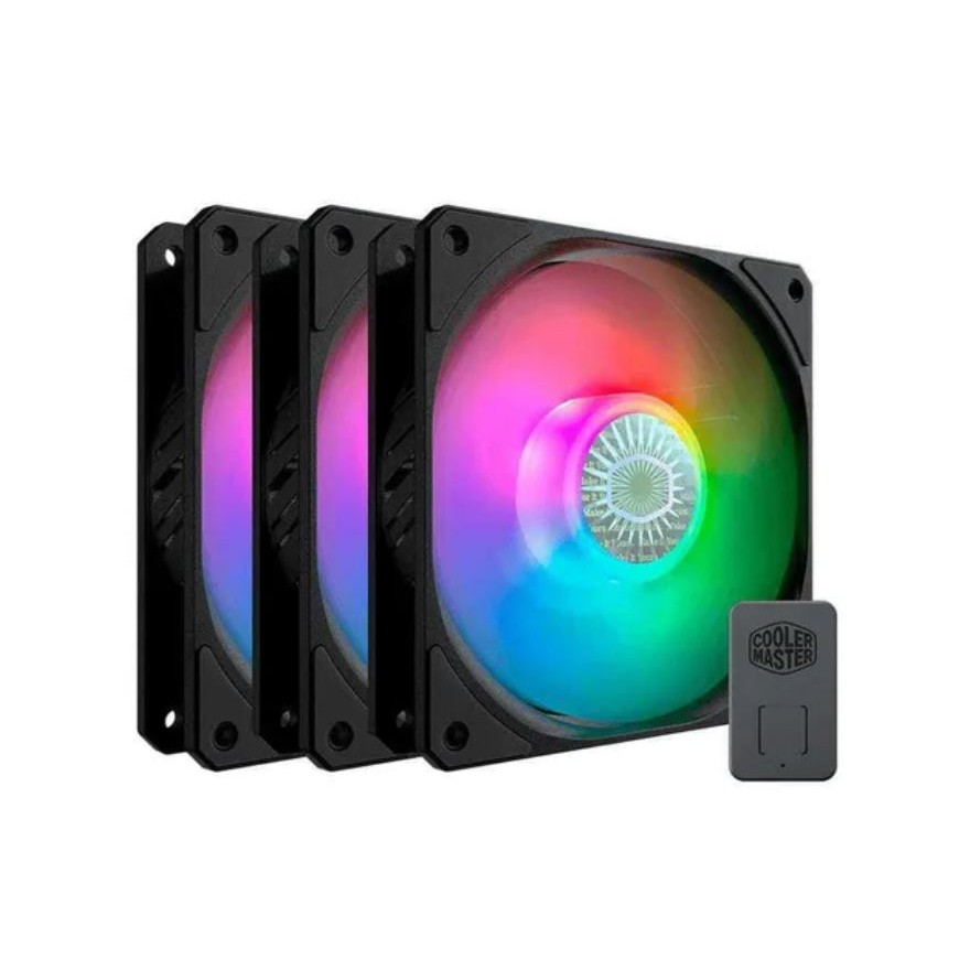Kit 3 Fan Cooler Master Sickleflow + Controladora Argb 120mm | Shopee ...