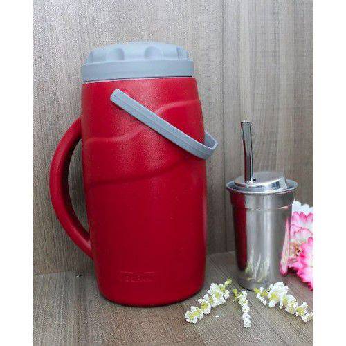 Kit Tererê Copo D Alumínio + Bomba + Jarra Térmica 2 Litros Gufani ...