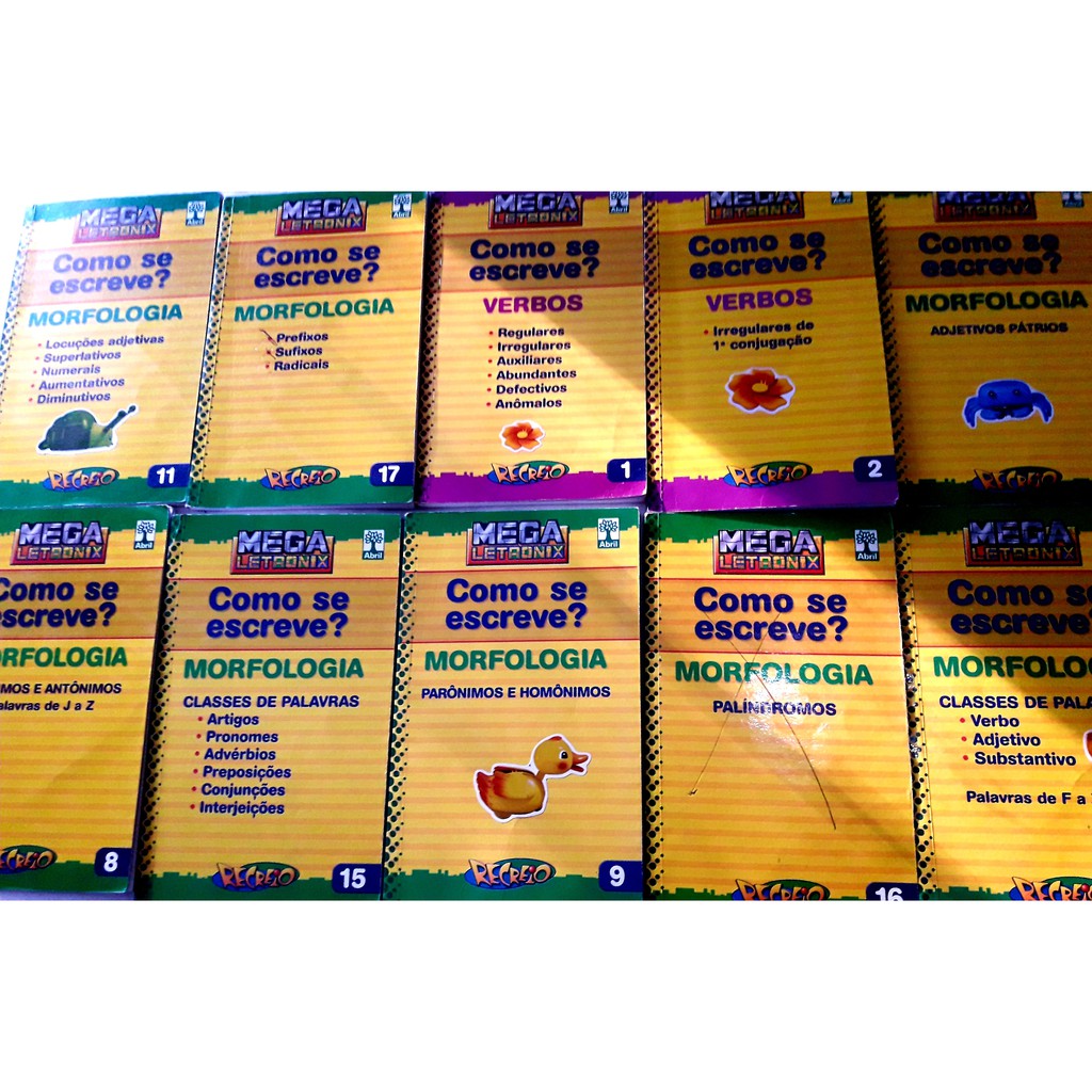 kit de Livros de Coleção Mega Letronix Recreio como se escreve | Shopee ...