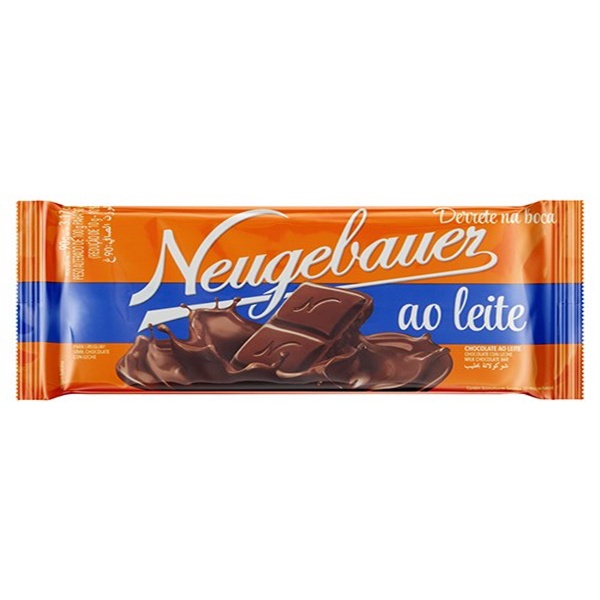 Barra De Chocolate Ao Leite 90g - Neugebauer | Shopee Brasil