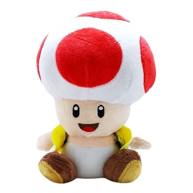 Toad Pelúcia Super Mario Bros 15 cm Luigi Toad Princesa | Shopee Brasil