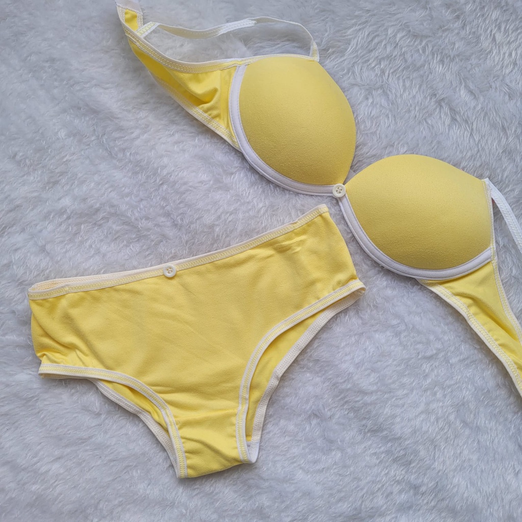 Conjunto de Lingerie Infantil Criança com Bojo Bolha Estilosinha Kids ...