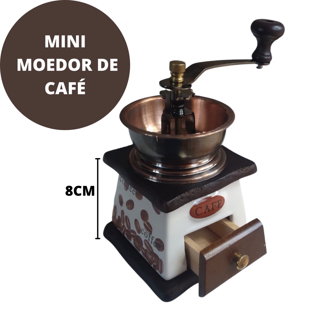 Mini Moedor De Café Porcelana Com Gaveta E Manivela Fácil Moagem ...