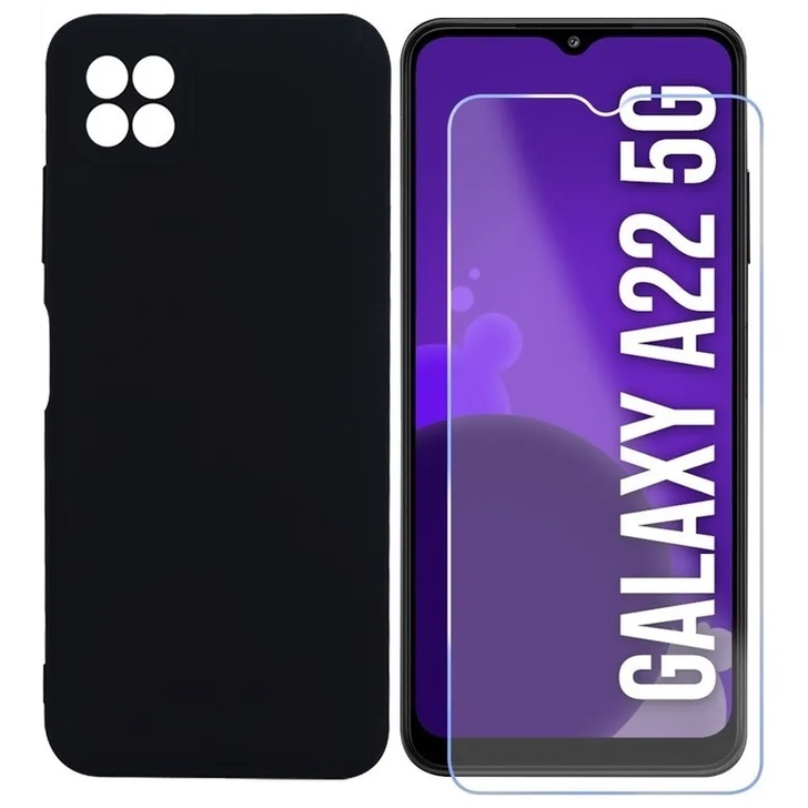 Capa Capinha Aveludada Samsung A22 5G + Película Vidro 9D | Shopee Brasil