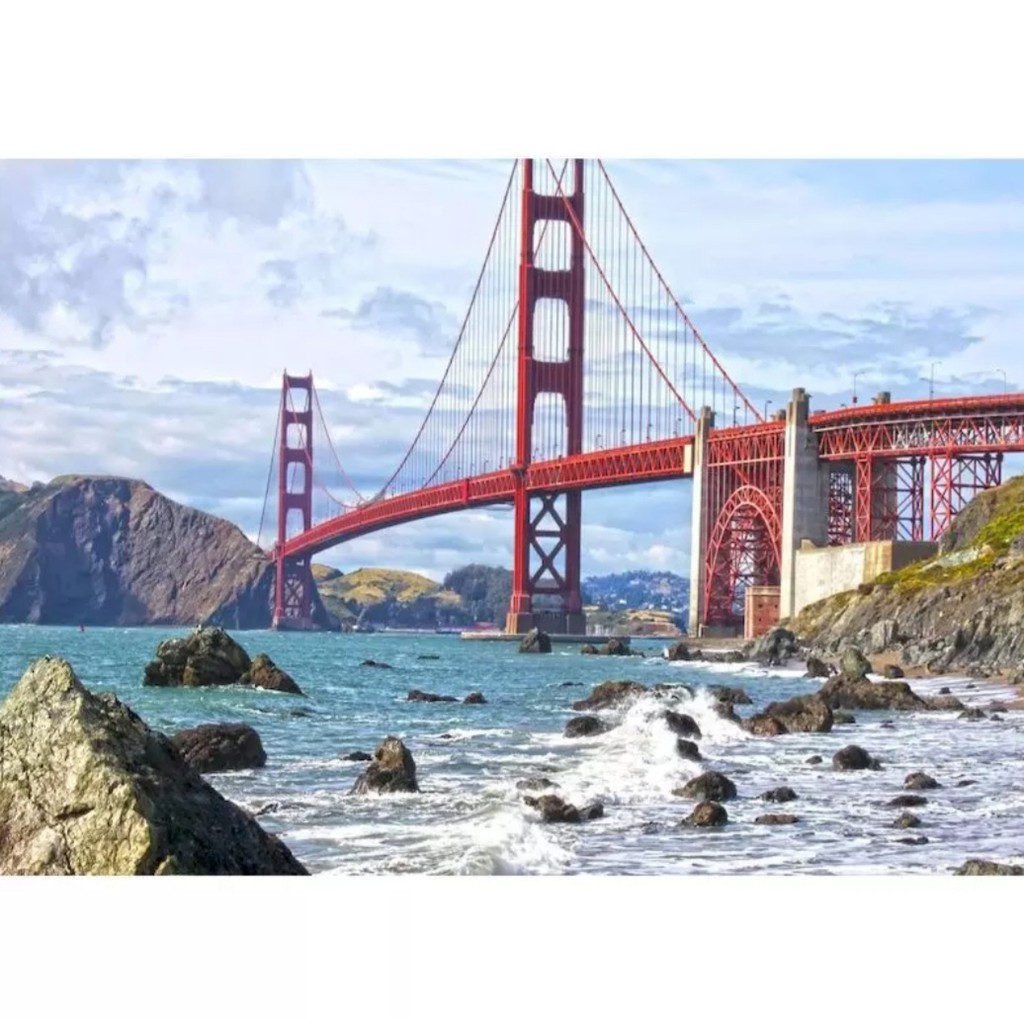 Kit Pintura Numerada - 40x50cm - Ponte Golden Gate | Shopee Brasil