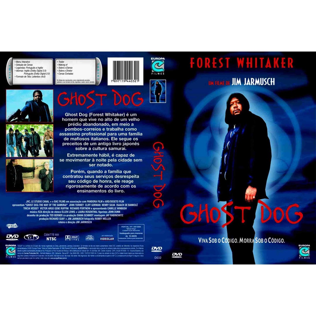 DVD Ghost Dog (Forest Whitaker) | Shopee Brasil