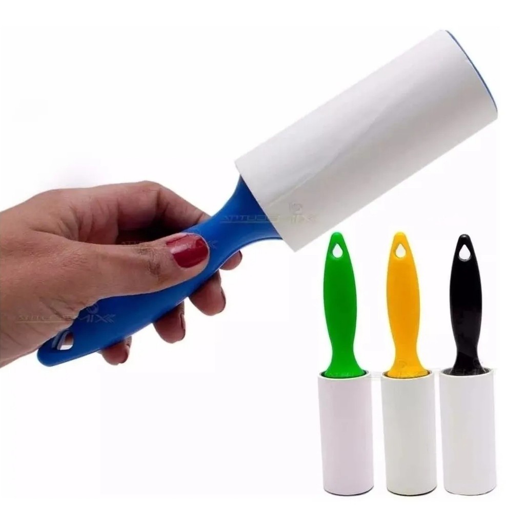 Rolo Adesivo Tira Pelo De Roupas 20 folhas | Shopee Brasil