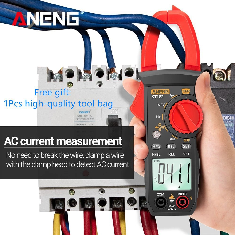 ANENG ST182 Multímetro Atual Alicate Amperímetro Digital Testador de ...