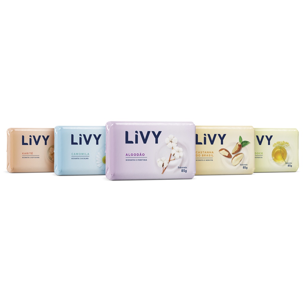 Sabonete Livy Pacote Com 12 Unidades 85g | Shopee Brasil