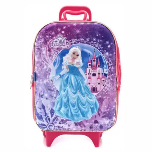 Mochila Infantil C/ Rodinhas 3D Soft Princess Meg Maxtoy | Shopee Brasil