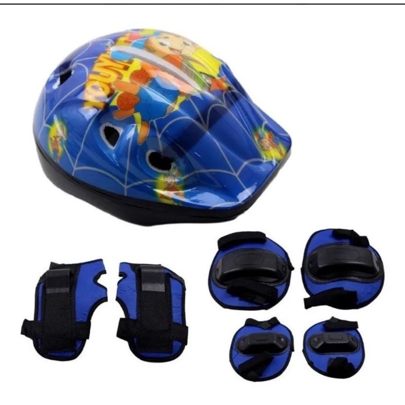 Kit Capacete Infantil Proteção 7 peças | Shopee Brasil