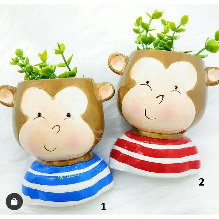 Vaso Cachepot Macaco | Shopee Brasil