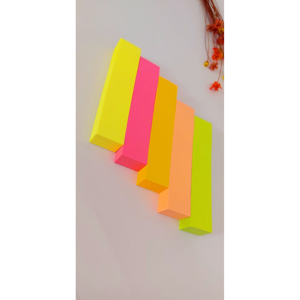 Adesivo Marcador De Página Auto Adesivo Postite Colorido 5 Cores Sticky ...