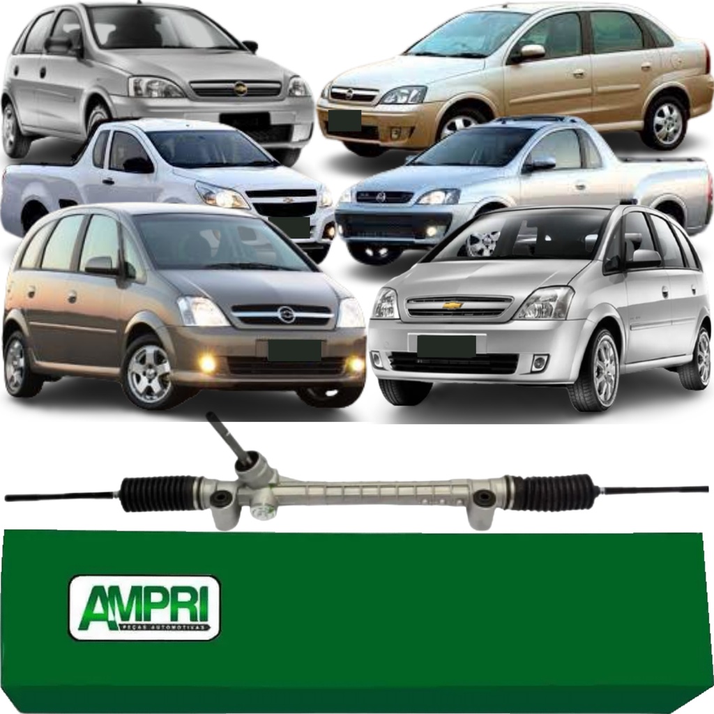 Caixa de Direção Mecânica Original Ampri Meriva Montana Novo Corsa 2002 ...