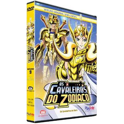 Os Cavaleiros do Zodíaco Os Cavaleiros de Ouro Fase Santuário Volume 9 DVD lacrado | Shopee Brasil